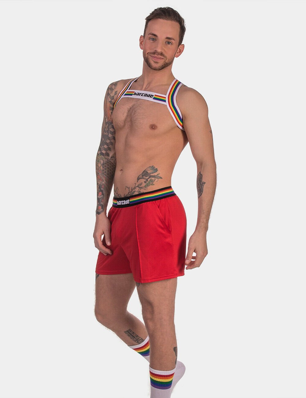 GAYPS.de ★ barcode Berlin ★ Harness Pride weiß (Artikel 91745/200) - barcode Berlin bei GAYPS ...